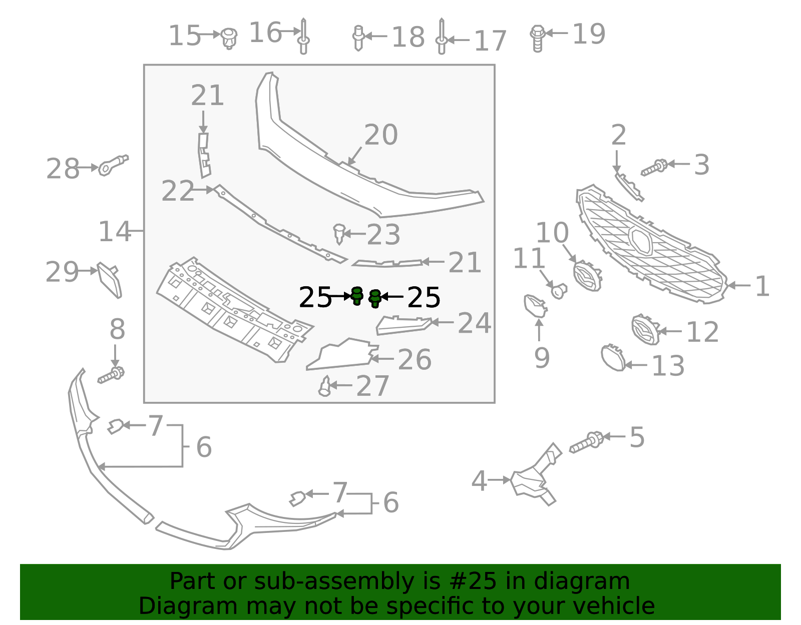 2019-2024 Mazda 3 Outer Bracket Rivet BCKA-50-355A | RealMazdaParts.com