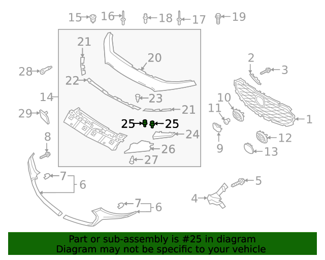2019-2020 Mazda 3 Air Guide Grommet BCKA-50-355A | TascaParts.com