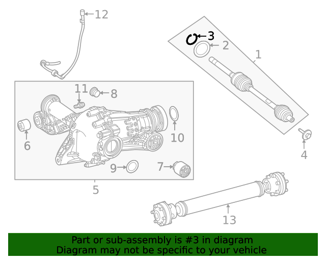 011-994-46-41 - Axle Assembly Snap Ring 2020-2021 Mercedes-Benz ...