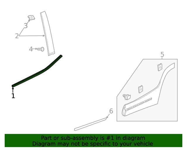 84647760 - Molding 2018-2024 GMC Terrain | AutoNationParts.com