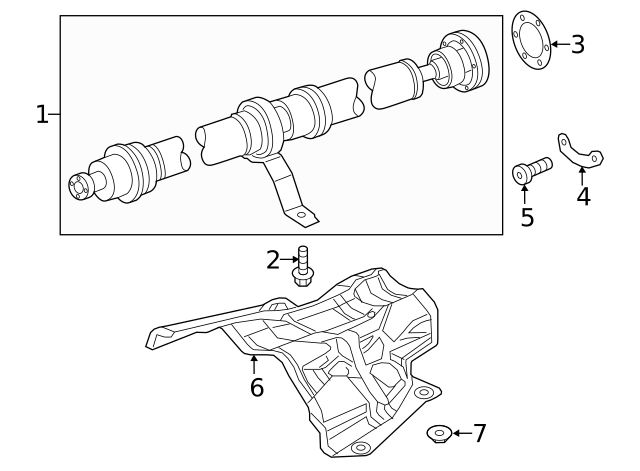 Prop Shaft 8W0-521-101-J | Audi USA Parts