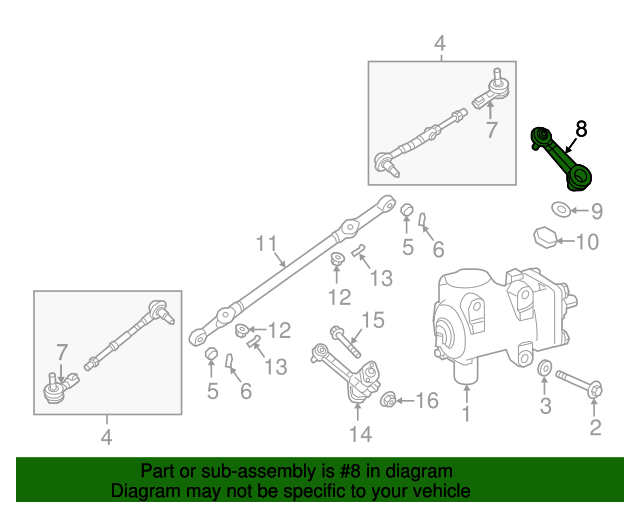 2016-2019 Nissan Titan XD Pitman Arm 48501-EZ00B | TascaParts.com