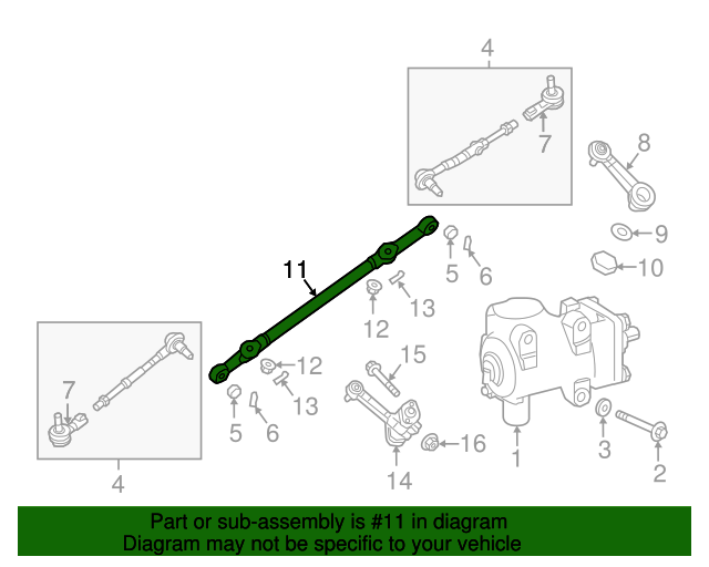 2012-2021 Nissan Center Link 48560-1PA0A | OEM Parts Online