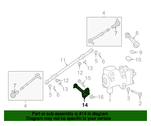 2012-2023 Nissan Steering Idler Arm 48530-1PA0A | AutoNationParts.com