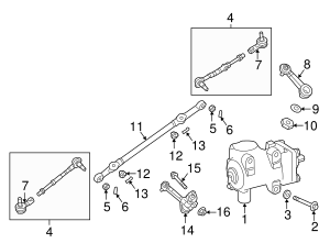 2016-2024 Nissan TITAN XD Center Link 48560-EZ00C | OEM Parts Online