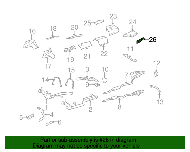 221-682-23-71 - Floor Pan Heat Shield 2007-2013 Mercedes-Benz ...