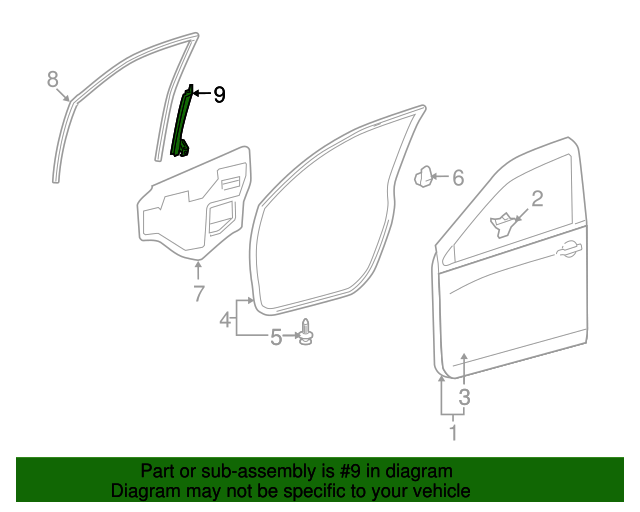 2006-2012 Toyota RAV4 Guide Channel 67404-0R010 | Toyota Parts Center