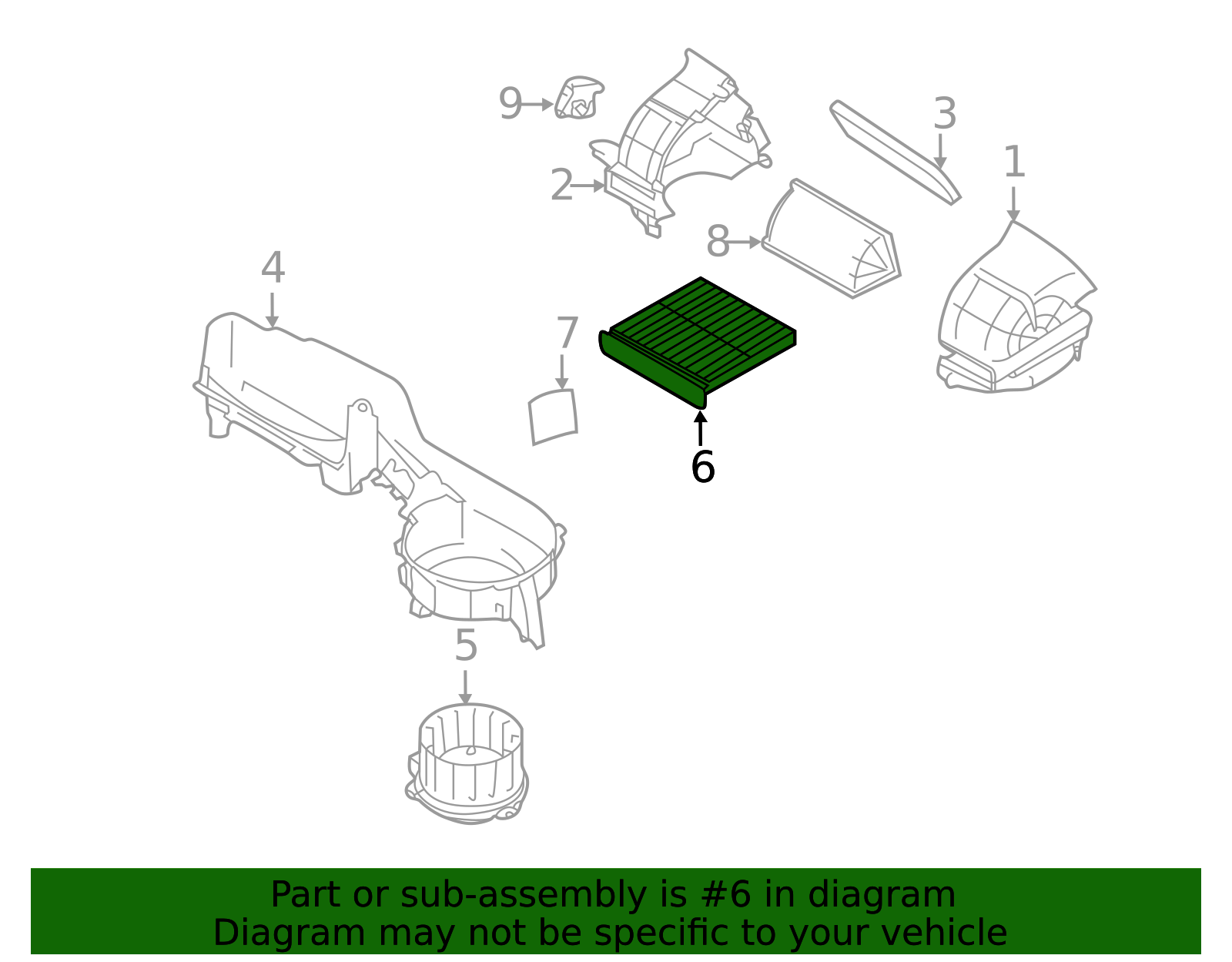 72880FL000 - Cabin Air Filter 2019-2025 Subaru | Subaru Direct Wholesale