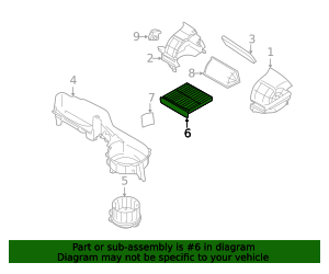 2019-2025 Subaru Cabin Air Filter 72880FL000 | Subaru Parts Store