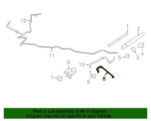 2011-2015 Ford Washer Nozzle BB5Z-17603-B | TascaParts.com