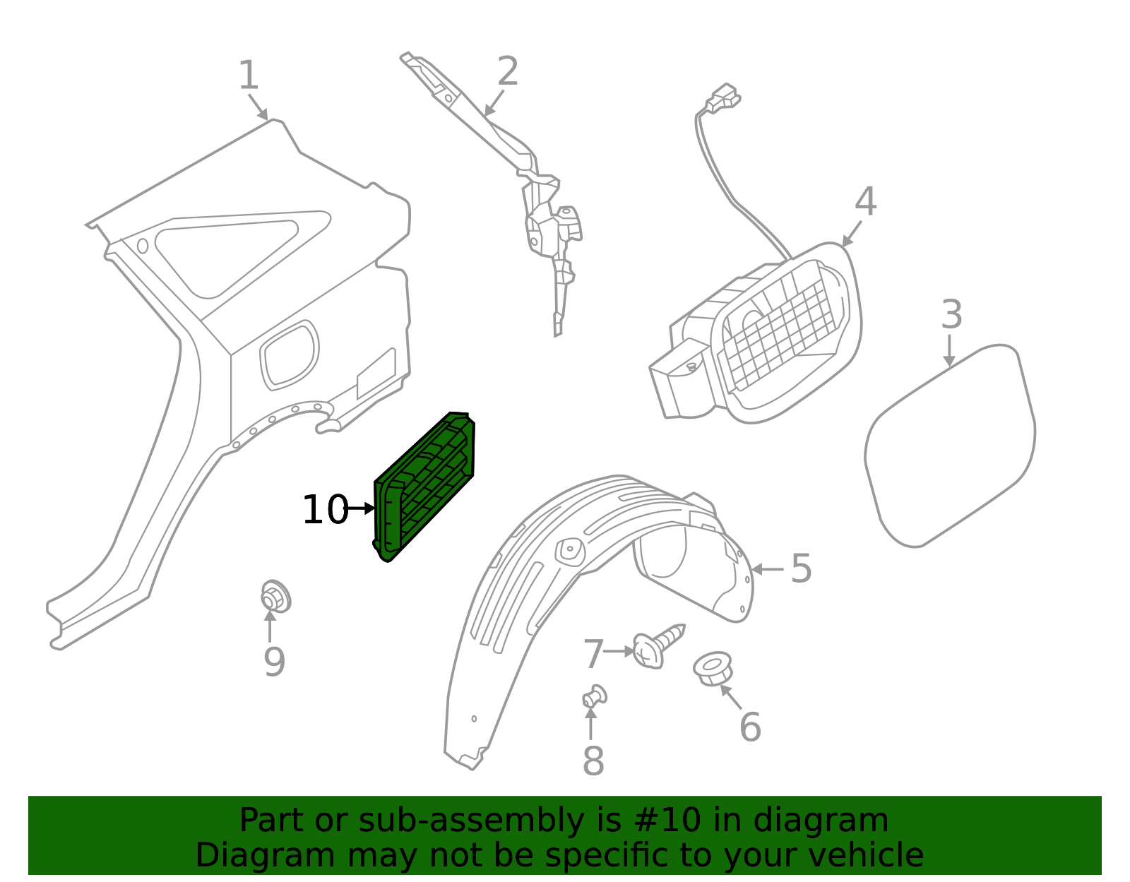 2021-2024 Kia Sorento Pressure Vent 97510-P2100 | TascaParts.com