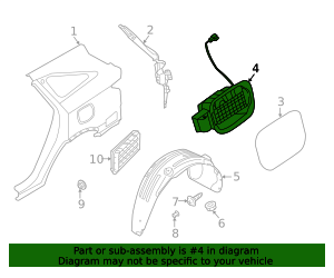 81595-R5000 - Fuel Pocket 2021-2023 Kia Sorento | Kia.Parts Store