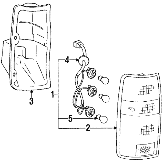 81561-60240 - Lens, Rear Combination Lamp, Left 1991-1997 Toyota Land ...