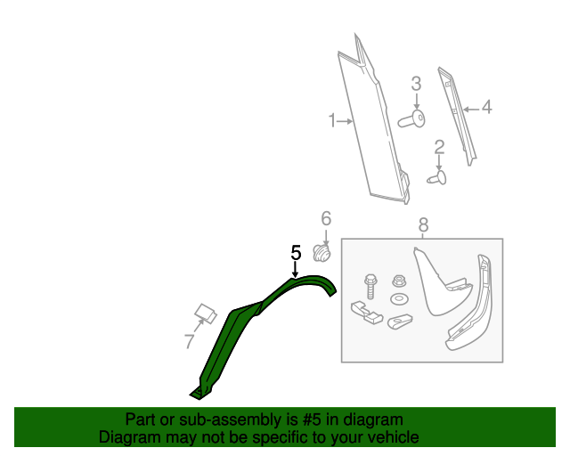 Genuine OEM Wheel Opening Molding Part# LR138493 Fits 2017-2023 Land ...