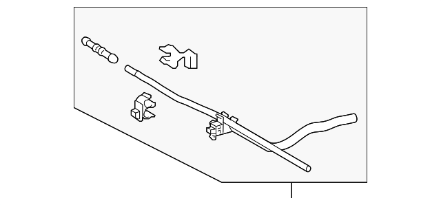 16282-0P040 - By-Pass Hose - 2018-2023 Toyota | OEM Genuine Toyota Parts