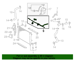 2018-2023 Toyota By-Pass Hose 16282-0P040 | Toyota Parts Center