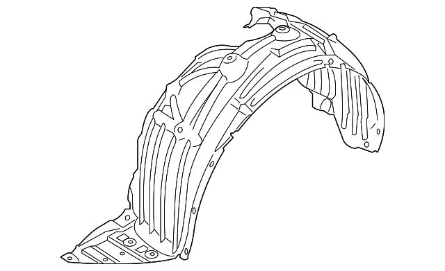 2016-2020 Toyota Fender Liner 53876-WB001 | Right Toyota Parts