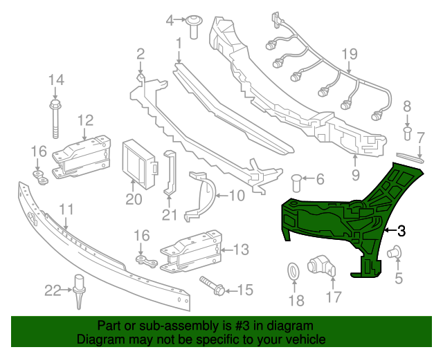 218-885-36-65 - Mount Panel 2015-2018 Mercedes-Benz CLS 63 AMG® S ...
