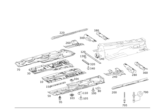 Genuine Cover, Substructure for 2012-2016 Mercedes-Benz Part# 212-680 ...