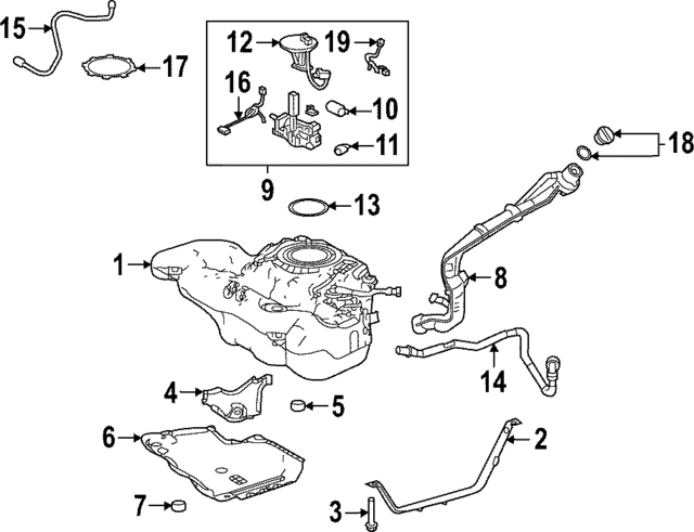 2022-2023 Toyota Fuel Pump Assembly 77020-0A120 | Toyota Parts Center