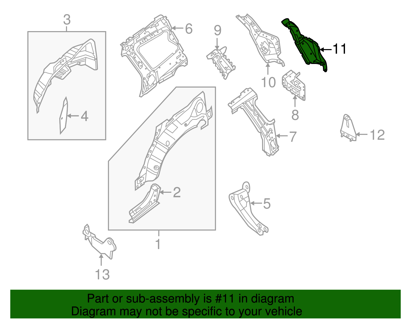 G7610-3JAMA - Outer Pillar 2013-2020 Infiniti | INFINITI Parts ...