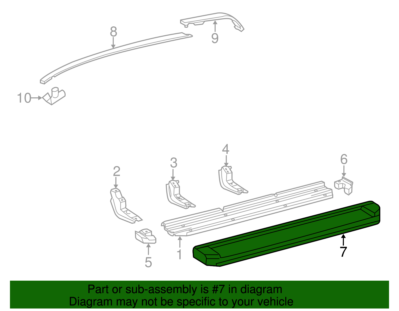 2007-2021 Toyota Tundra Running Board Step Pad 51773-0C030 | Toyota ...