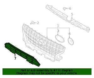 2020-2024 Hyundai Venue Lower Grille 86531-K2000 | OEM Parts Online