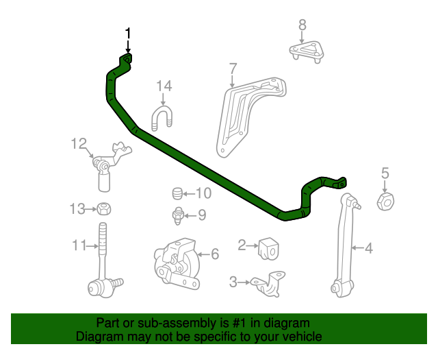 1994-2003 Mercedes-Benz Stabilizer Bar 202-326-09-65 | World Mercedes ...