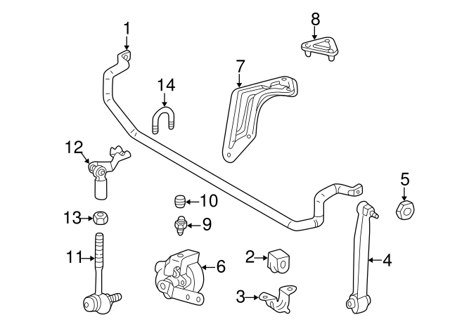 1994-2003 Mercedes-Benz Stabilizer Bar 202-326-09-65 | World Mercedes ...