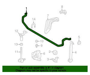 1994-2003 Mercedes-Benz Stabilizer Bar 202-326-09-65 | World Mercedes ...