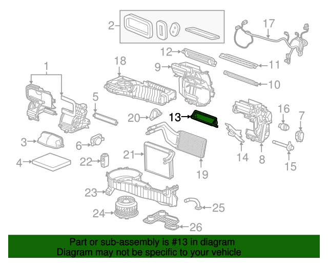 2015-2022 GM Heating and Air Conditioning Control Valve 84130230 GM ...