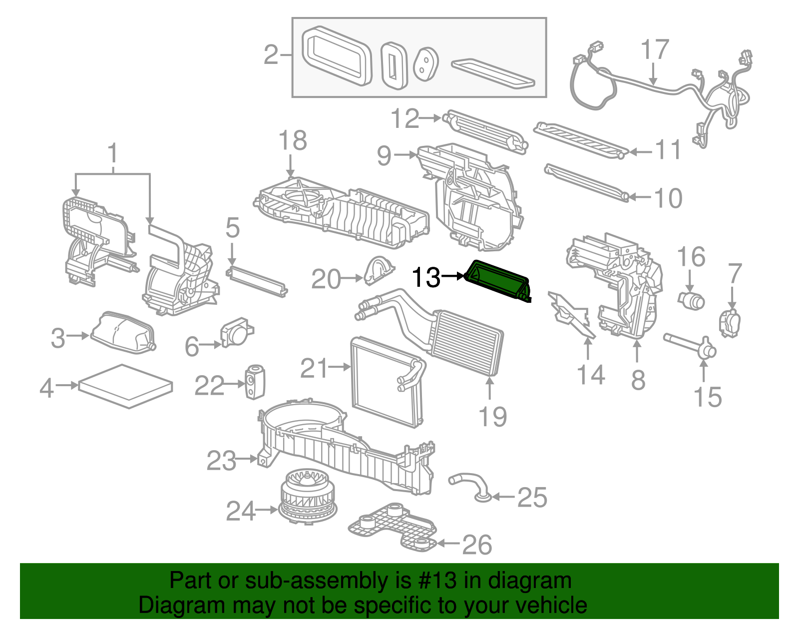 84130230 - Heating and Air Conditioning Control Valve 2015-2022 GM ...