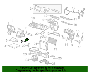 2015-2022 GM Heating and Air Conditioning Air Inlet Door Actuator ...