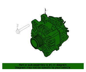 2019-2020 Ford Edge Alternator GK2Z-10346-H | QuirkParts