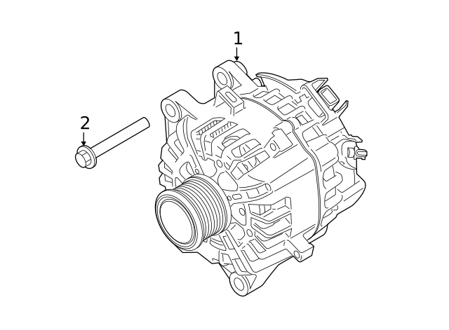2019-2020 Ford Edge Alternator GK2Z-10346-H | TascaParts.com