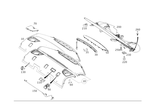 Rear Shelf and Rear-End Window Roller Blind for 2023 Mercedes-Benz E ...
