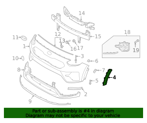 86557-Q4000 - Outer Molding 2019-2022 Kia Niro EV | Kia.Parts Store