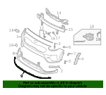 86591-Q4000 - Lower Deflector 2019-2021 Kia Niro EV | Kia.Parts Store
