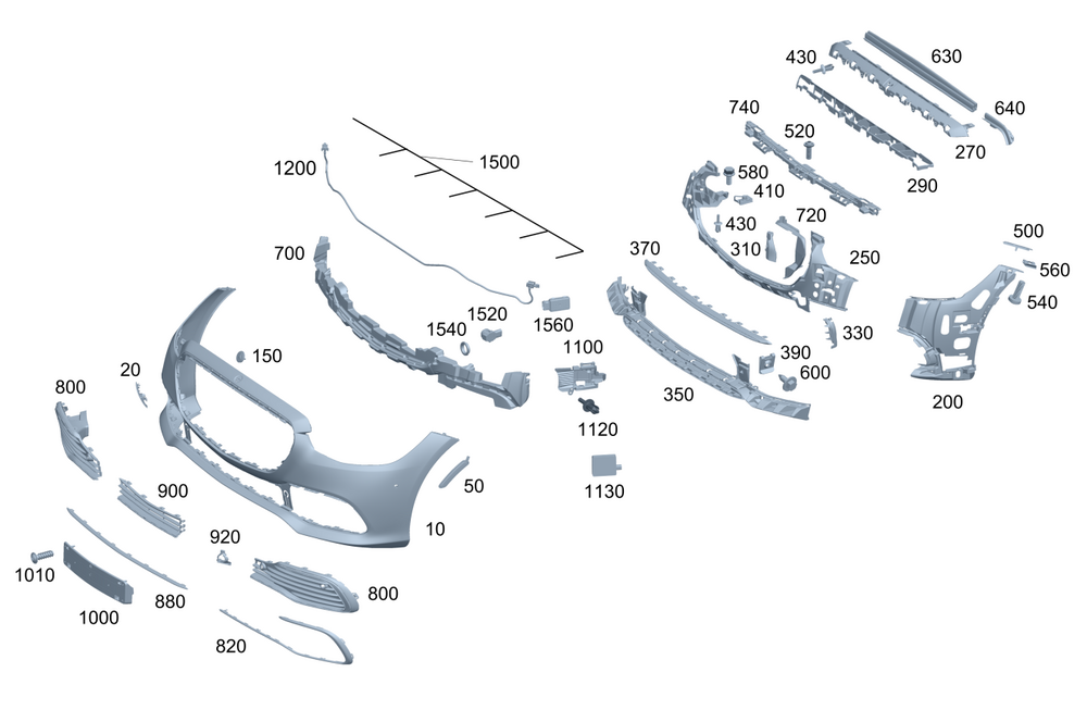 223-885-39-00 - Trim Strip For 1991-2025 Mercedes-Benz | Mercedes-Benz ...
