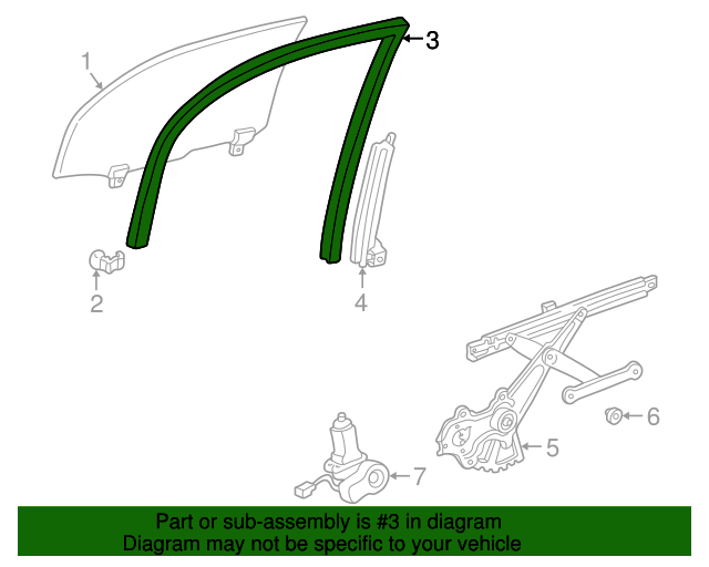 68151-60032 - Run Channel 1998-2007 Lexus LX470 | Longo Lexus Parts