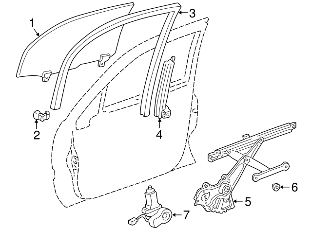 68151-60032 - Run Channel 1998-2007 Lexus LX470 | Longo Lexus Parts