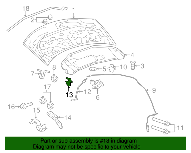 2007-2014 Chrysler Clip 68378486AA | TascaParts.com