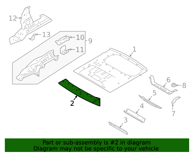 2019-2023 Jaguar I-Pace Front Reinforced T4K10282 | JaguarParts.com