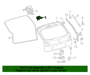 2004-2016 Lexus Hinge 68810-0E020 | OEM Parts Online