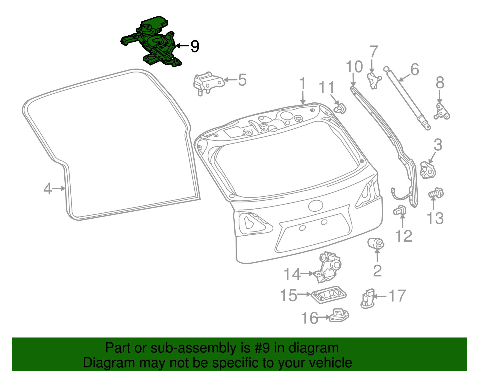 68910-0E026 - Lift Actuator 2013-2015 Lexus | Lexus Parts Outlet