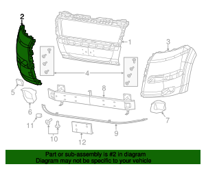 2019 Ram End Cap - Passenger Side (RH) 1ZT94JXWAA | TascaParts.com