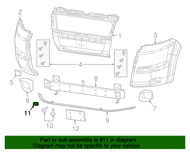 2014-2023 Ram Clip 68100655AA | TascaParts.com