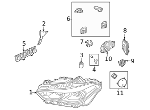 63117489213 - 2019-2021 BMW Headlamp Assembly Plug (63-11-7-489-213 ...