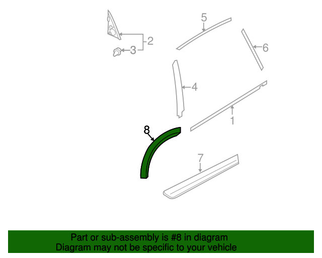 2014-2018 Subaru Forester OEM NEW 2014-2018 Subaru Forester Passenger ...