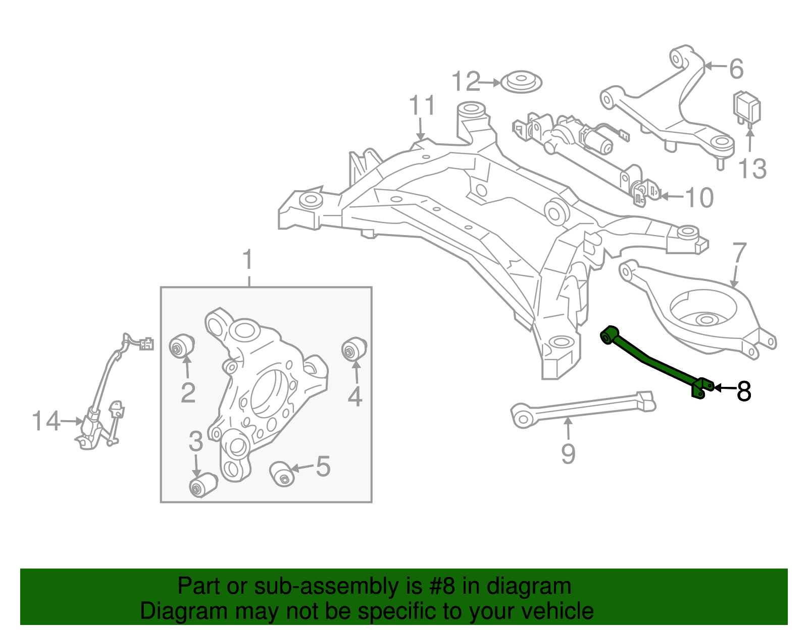 551A0-JL00A - Lateral Arm 2008-2015 Infiniti | INFINITI Parts ...